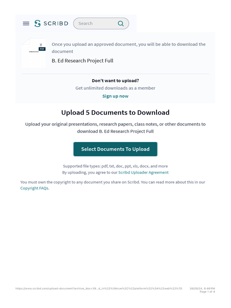 Upload A Document - Scribd | PDF