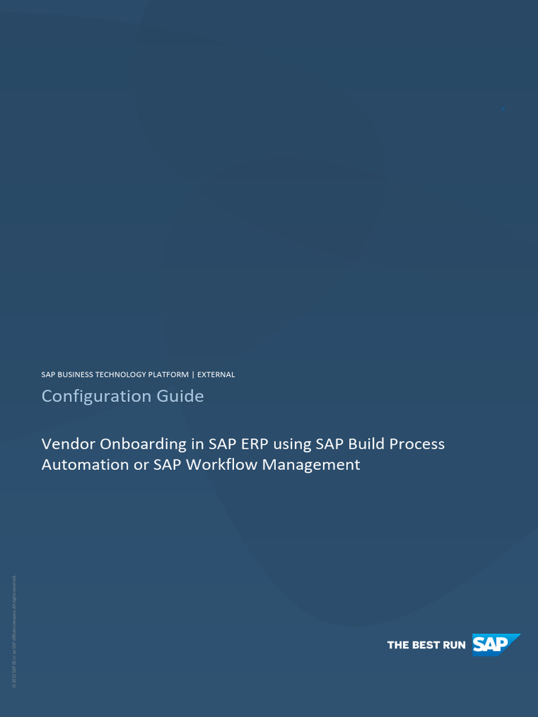 Vendor Onboarding Configuration Guide Pdf
