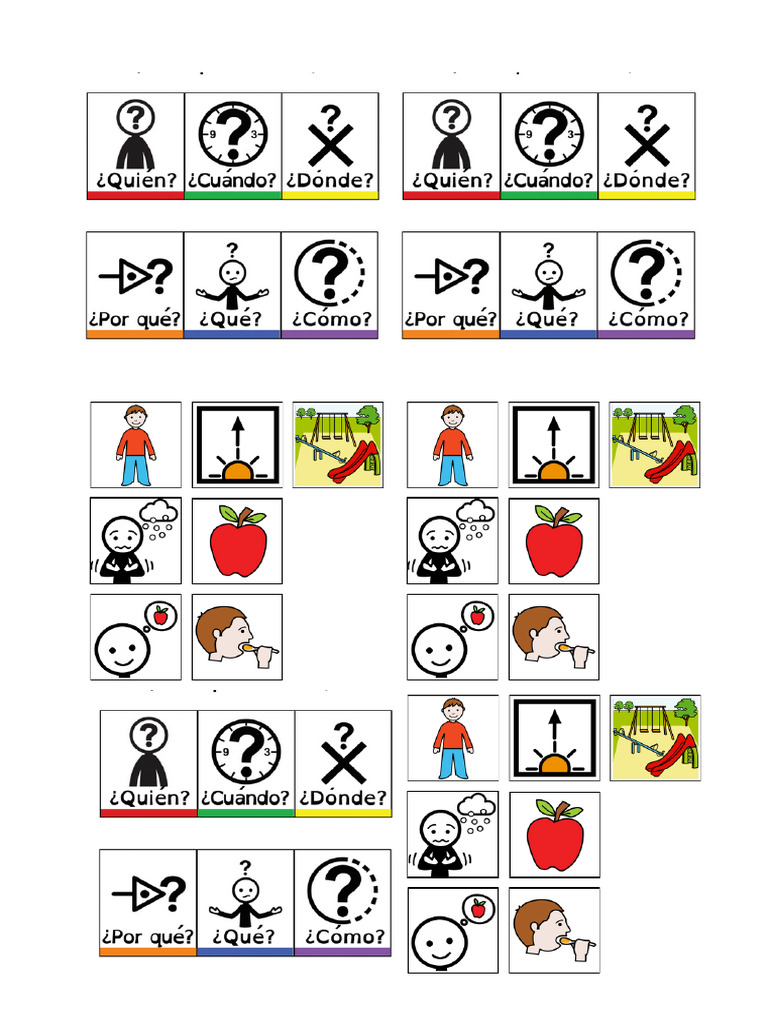 Apoyo Visual Oraciones | PDF