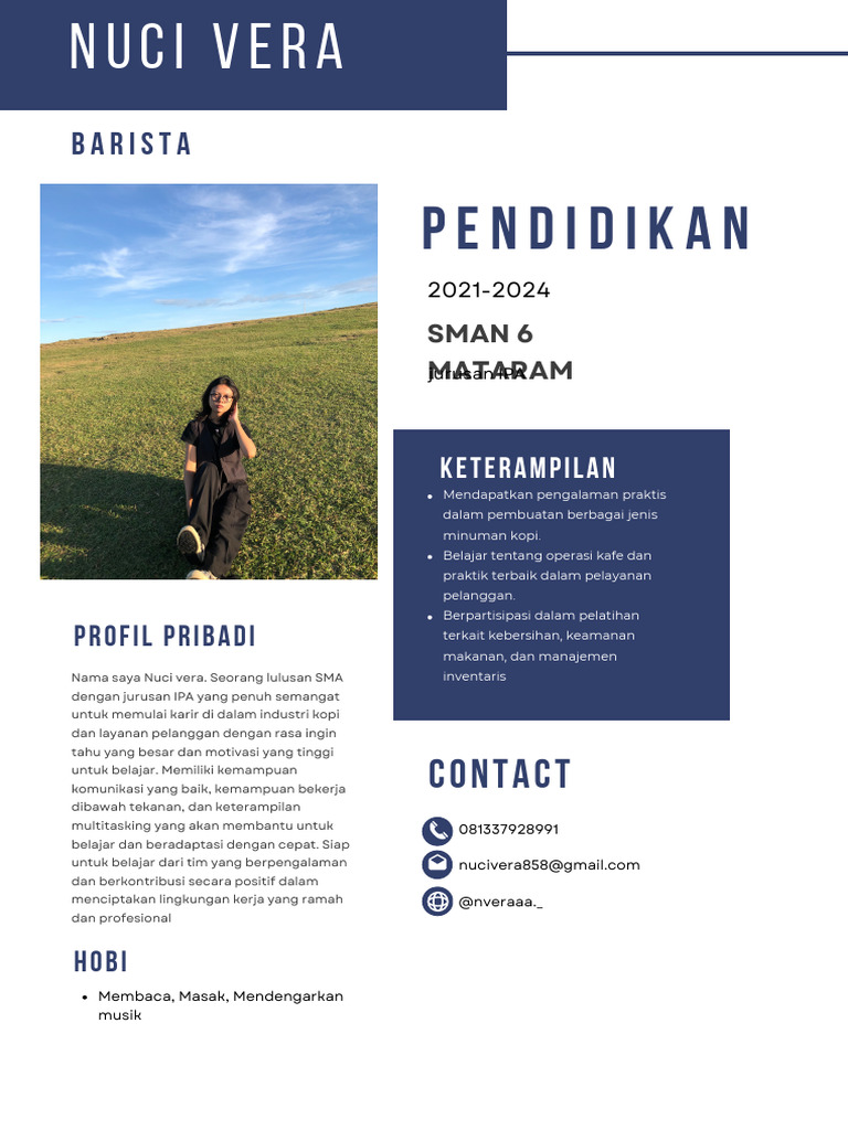 Cv Barista Nuci Vera | PDF