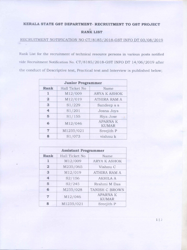 Recruitment Notification | PDF