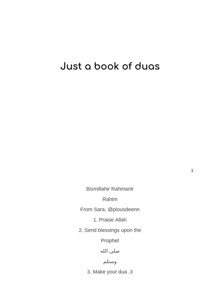 Book of Powerful Duas | PDF | Religious Belief And Doctrine | Abrahamic ...