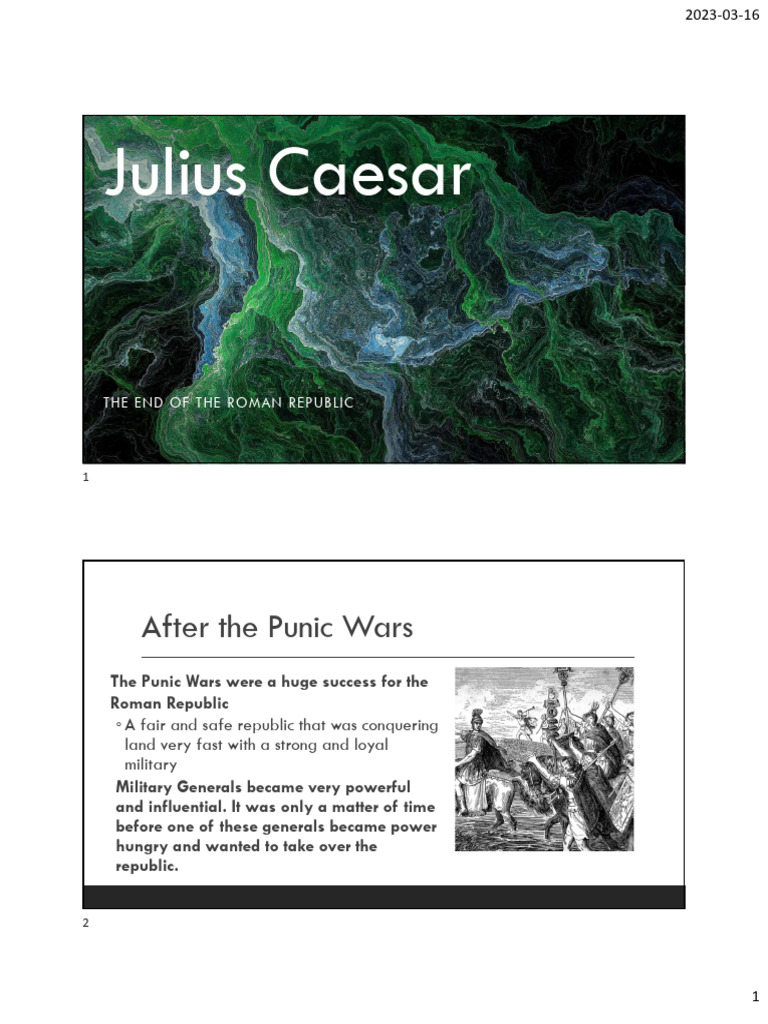 Julius Caesar Slides Print | PDF