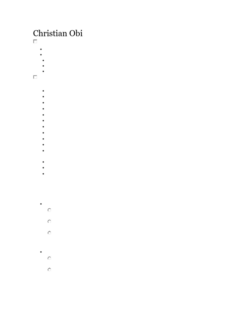 Christian Obi | PDF