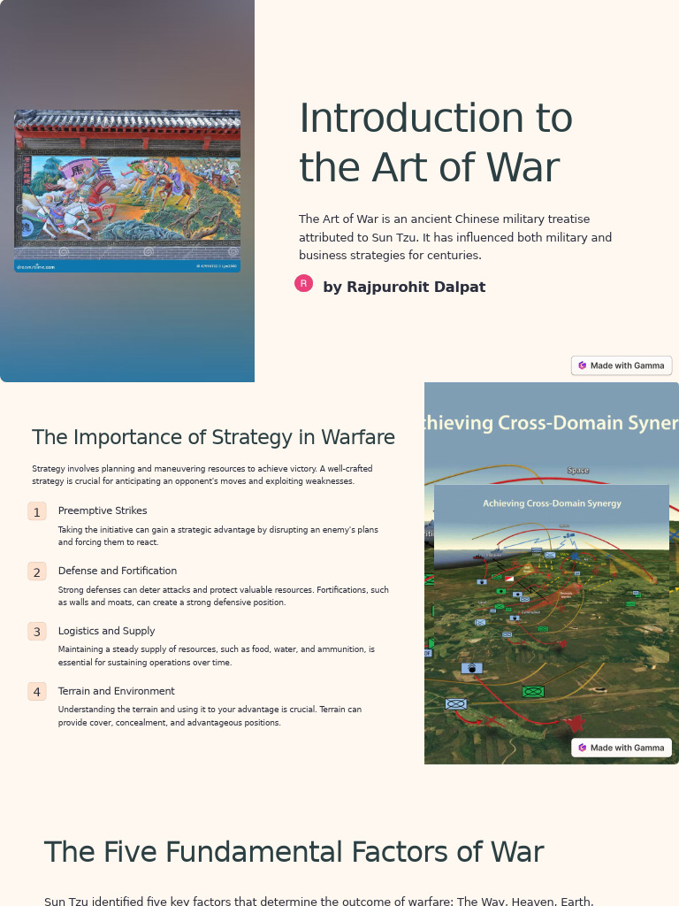 Introduction To The Art of War | PDF