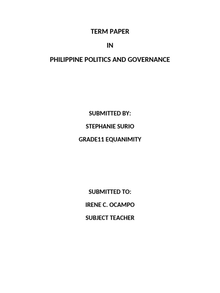 Term paper-WPS Office | PDF