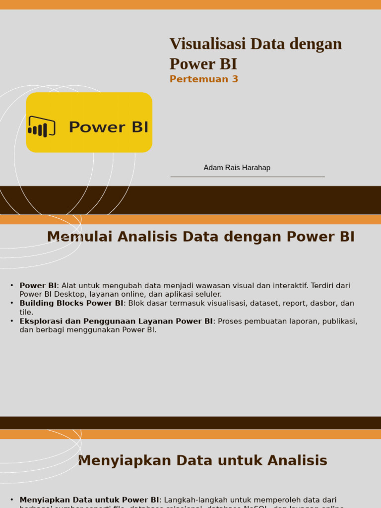 Visualisasi Data Dengan Power BI (Adam Rais) | PDF