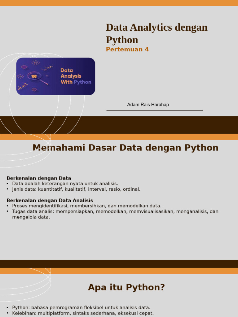 Data Analytics Dengan Python (Adam Rais) | PDF