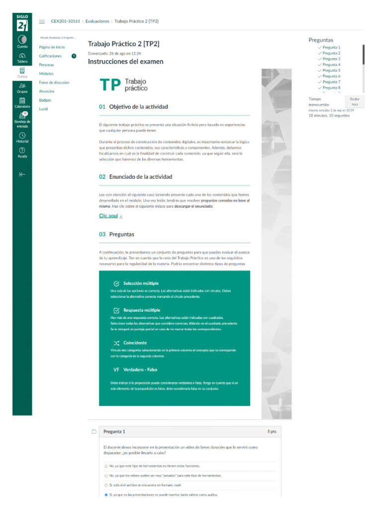 Recursos Informaticos Siglo 21 Tp2 | PDF