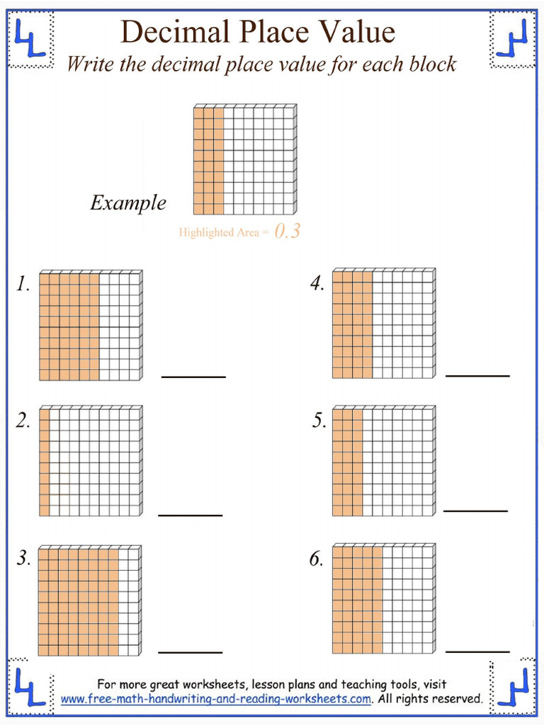 Decimal Place Value 3 | PDF