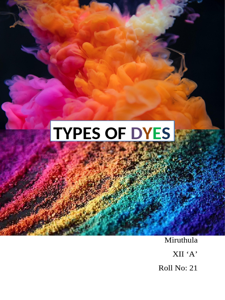 Types of Dyes Project | PDF | Dye | Art