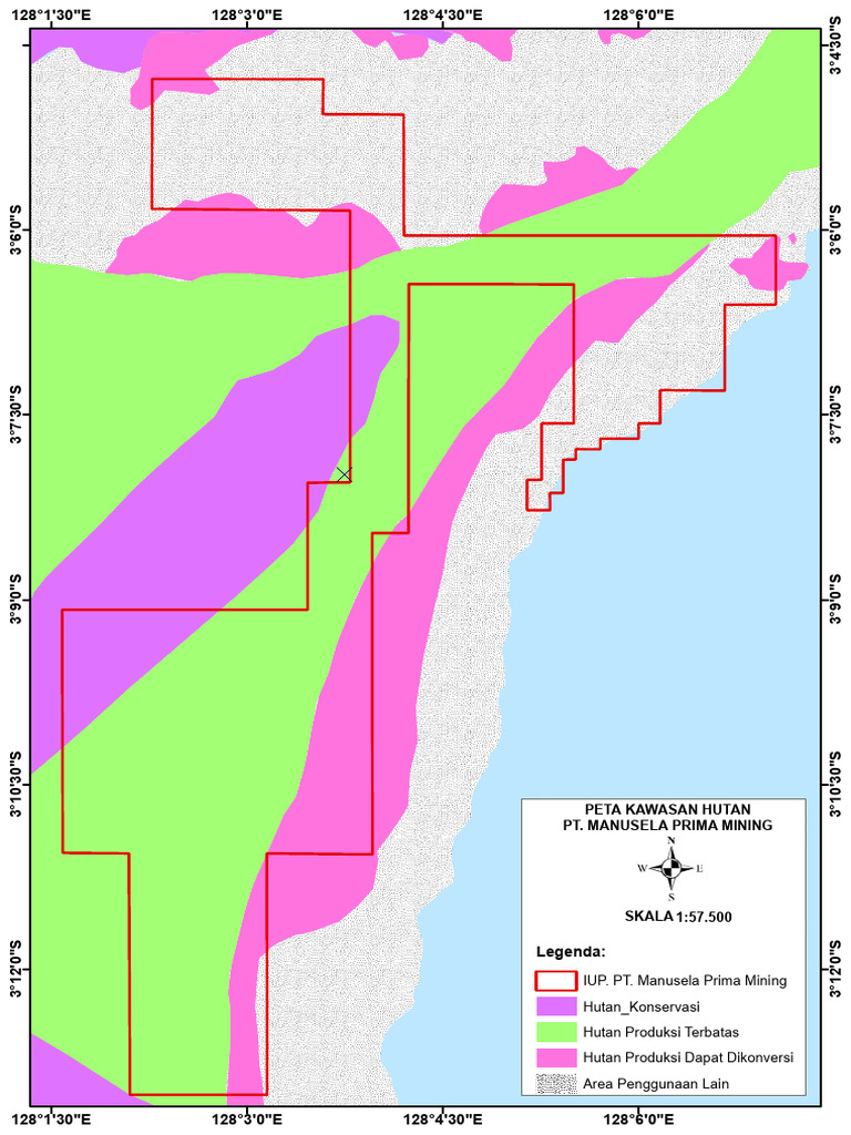 Peta Kawasan Hutan IUP PT. MPM | PDF