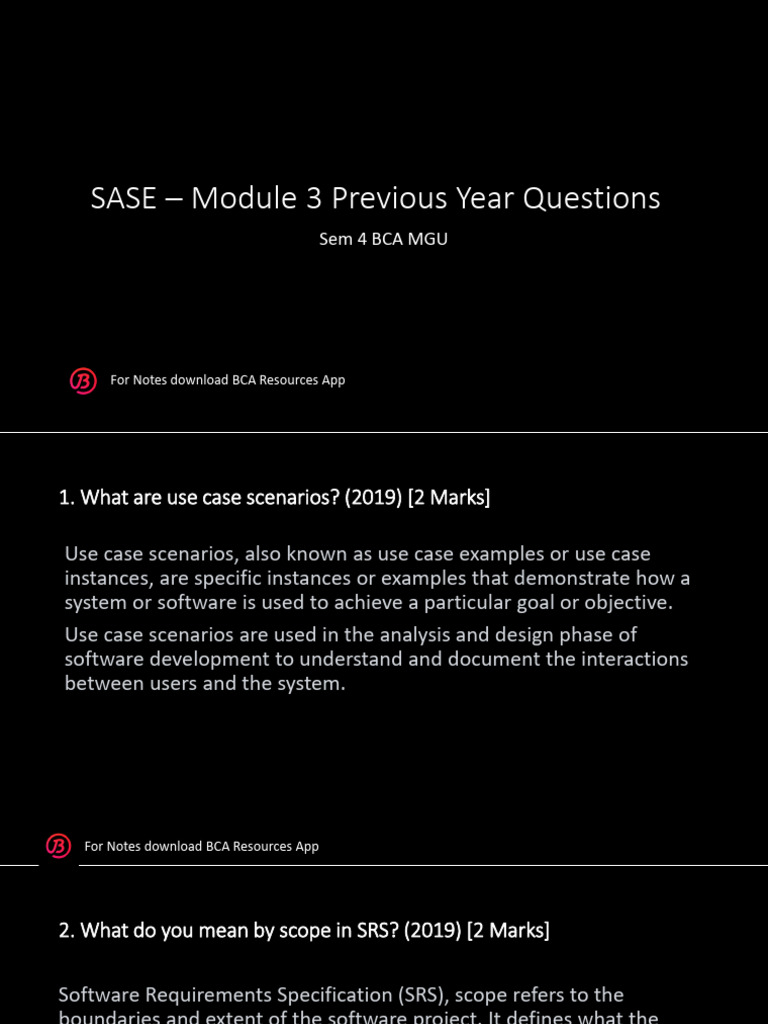 SASE Mod3 | PDF