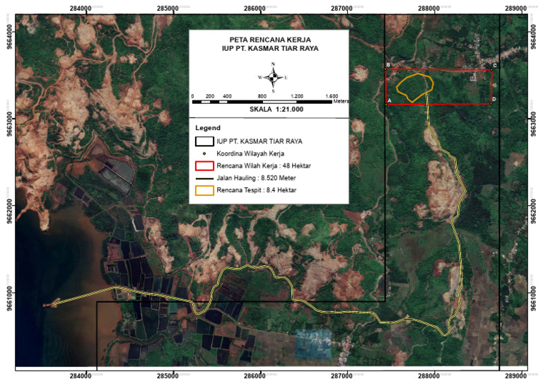 Peta Wilayah Kerja PT. Kasmar Tiar Raya | PDF