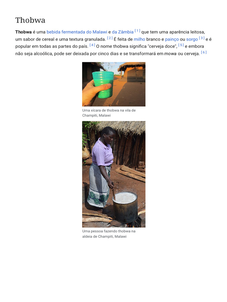 Thobwa - Wikipedia | PDF