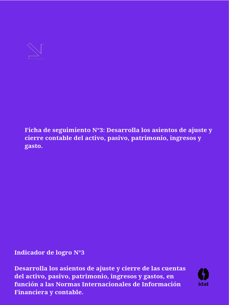 Ficha de Seguimiento 03 - Proyecto Integrador 5 Taller Contable 3 | PDF