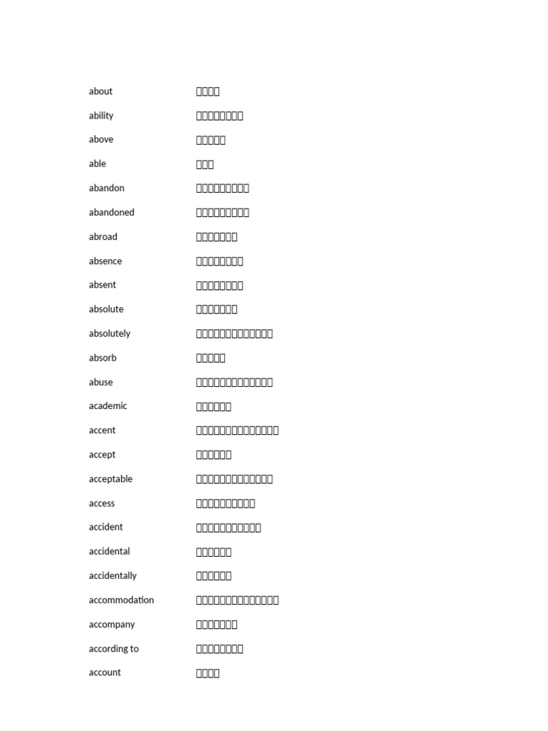 List of Words For Each Grade | PDF