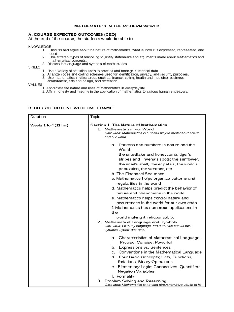 Mathworld Course Guide | PDF