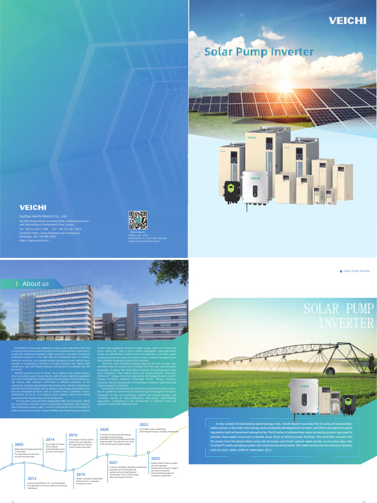 Solar Water Pump Inverter Catalog | PDF