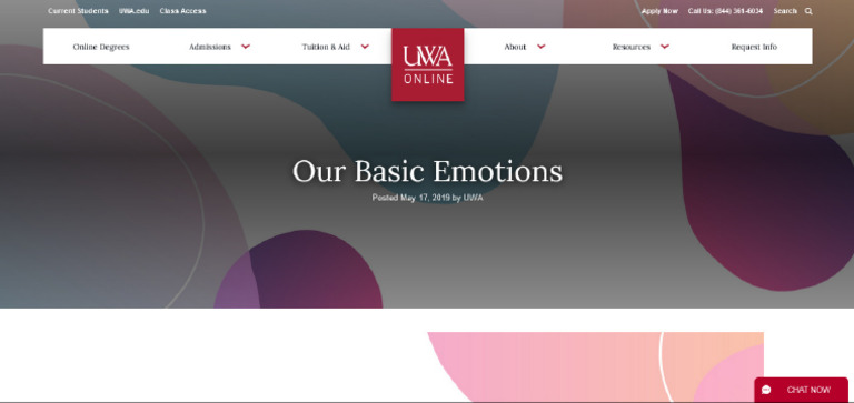 307 - Our Basic Emotions Infographic - List of Human Emotions - UWA Online - Online - Uwa.edu | PDF
