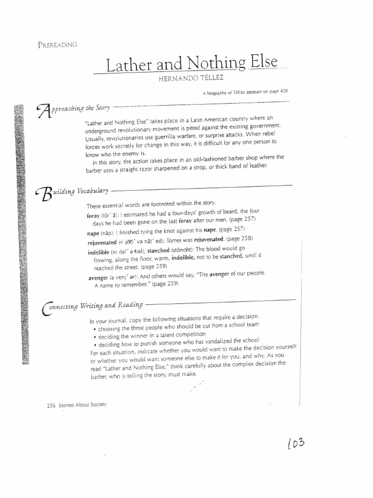SS2 Lather and Nothing Else | PDF