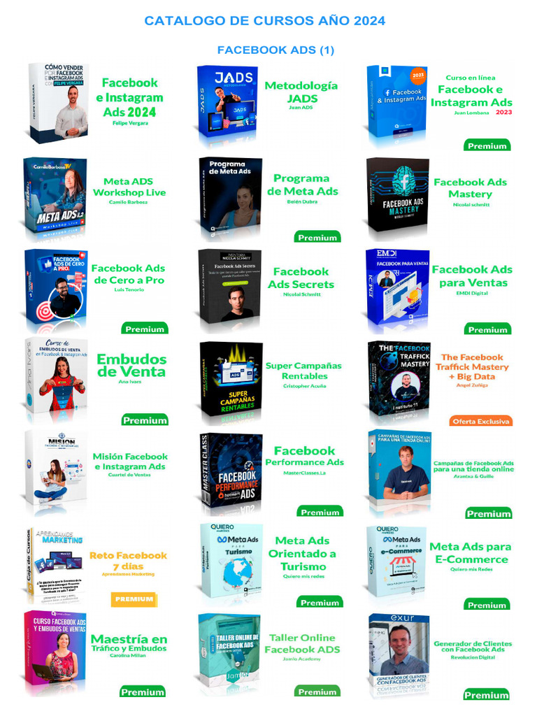 Catalogo de Cursos 2024 - 2 | PDF