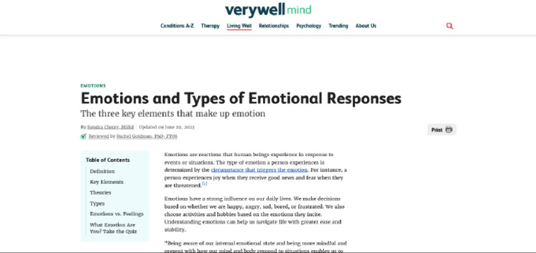 311 - What Are Emotions - Types of Emotions in Psychology | PDF