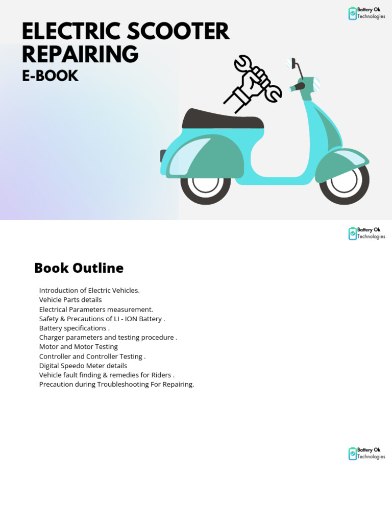E Scooter Service and Repair Handbook 1721327031 | PDF
