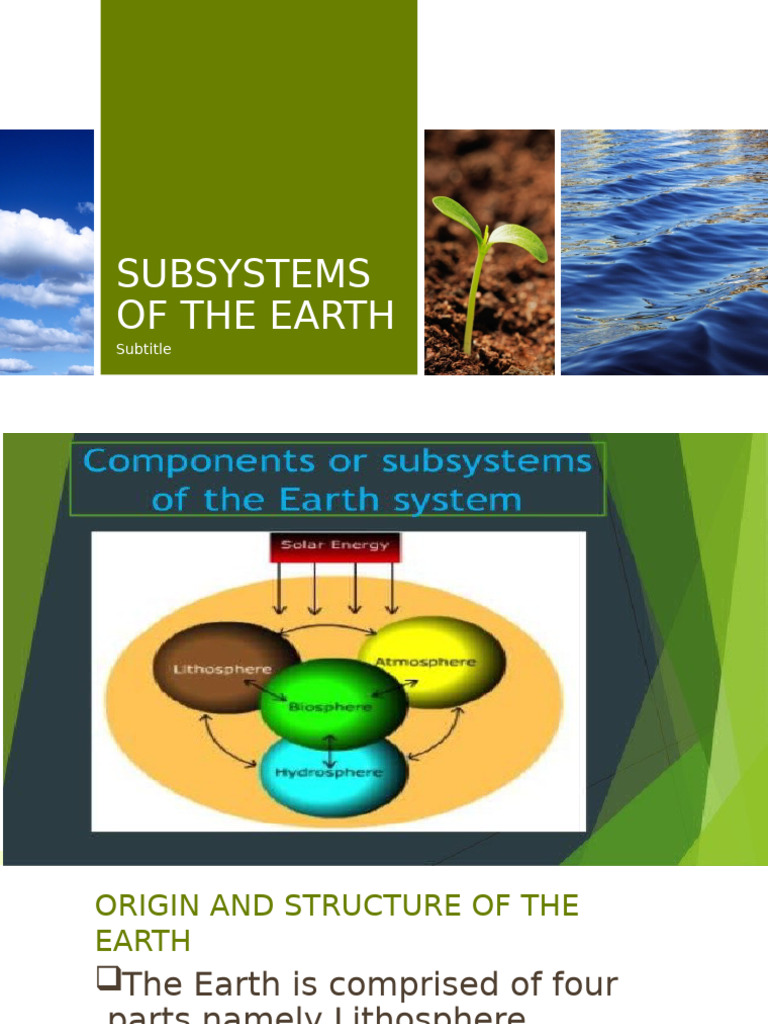 Lesson 3 Earth and Subsystems. | PDF
