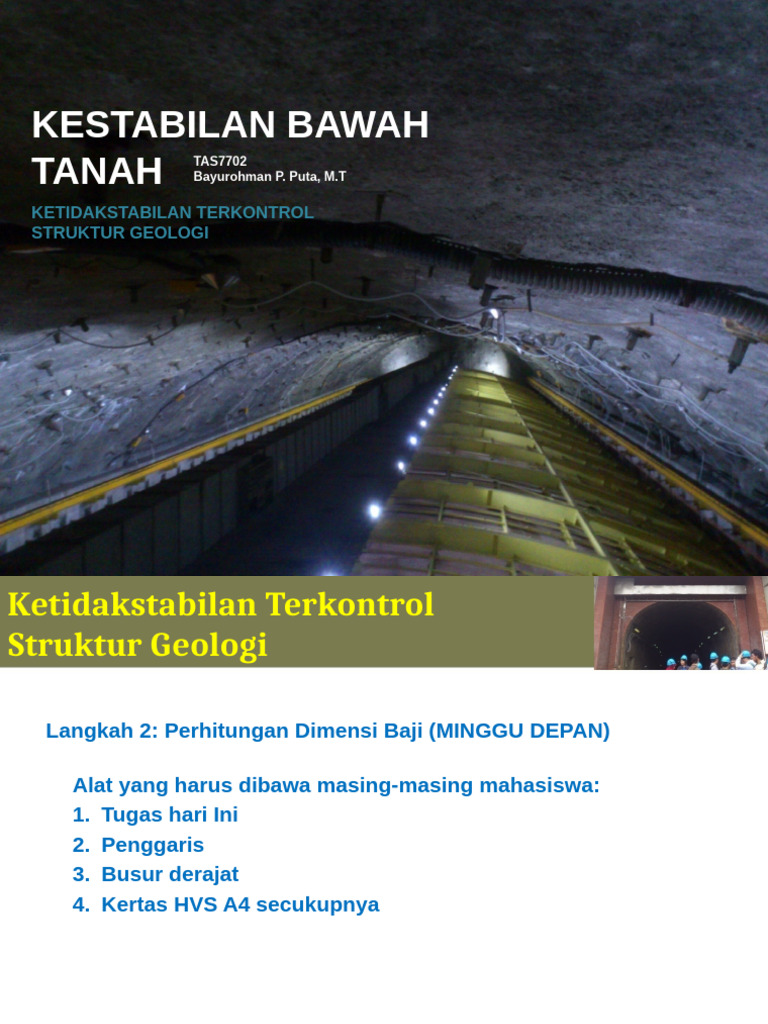 KBT - 05 Ketidakstabilan Karena Struktur Geologi p3 | PDF