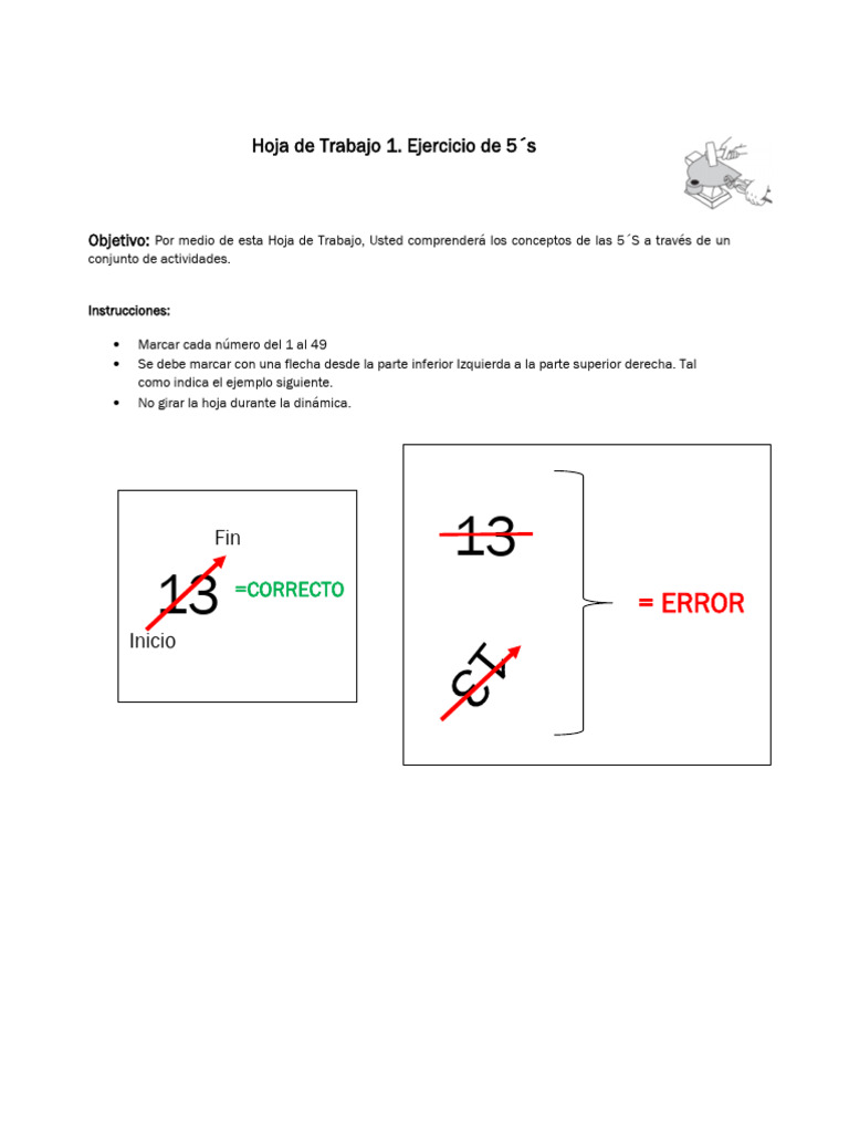 Curso 5S S en El Lugar de Trabajo. Workbook | PDF