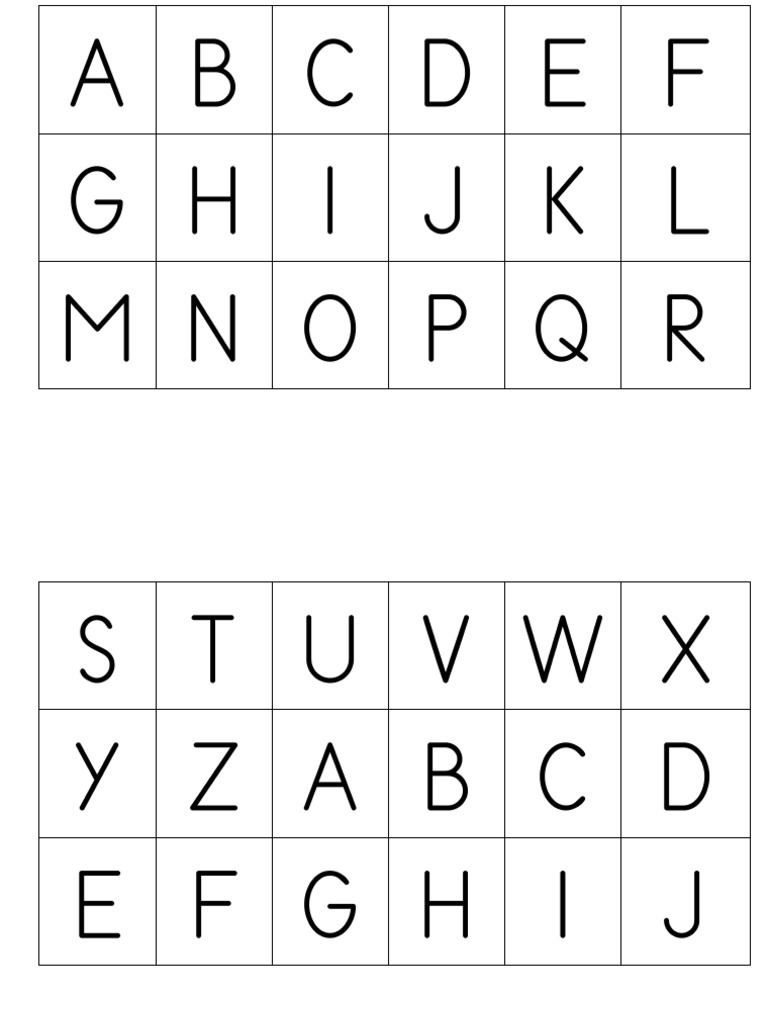 Deux Séries Lettres de L'alphabet en Capitales | PDF