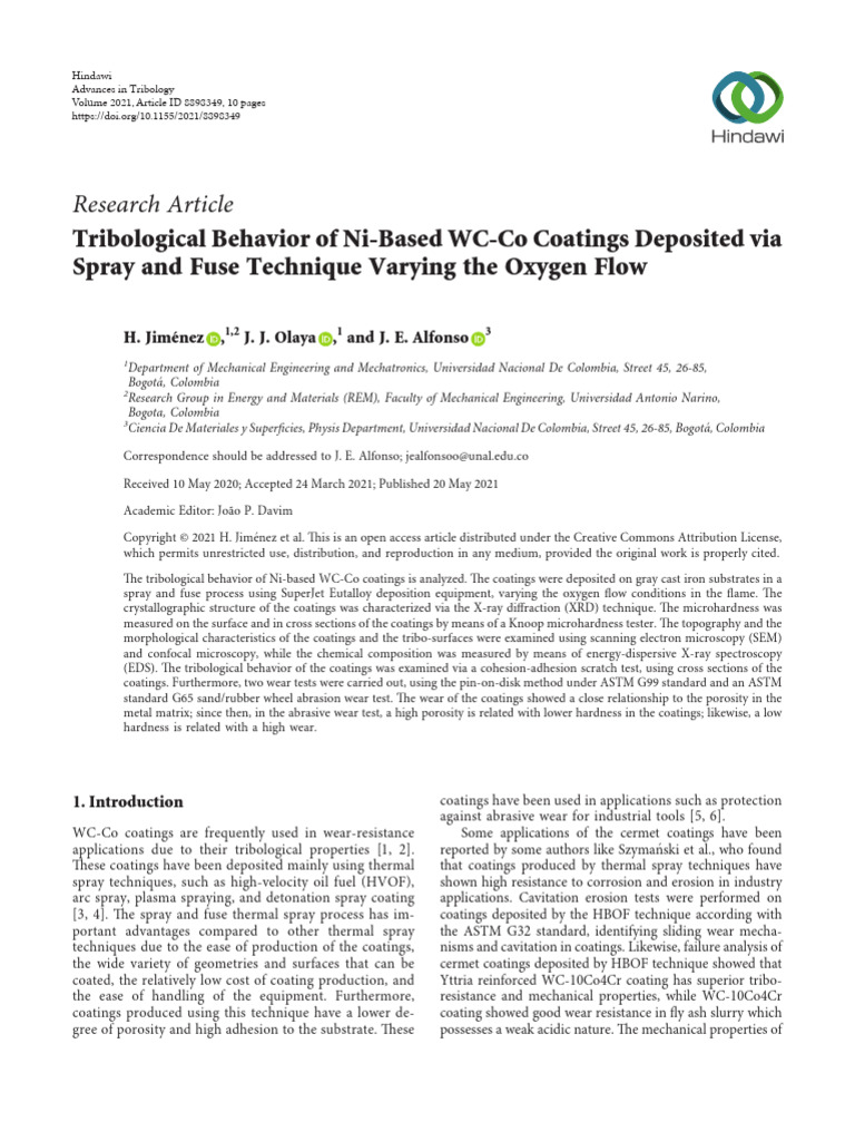Articulo Advance and Tribo | PDF