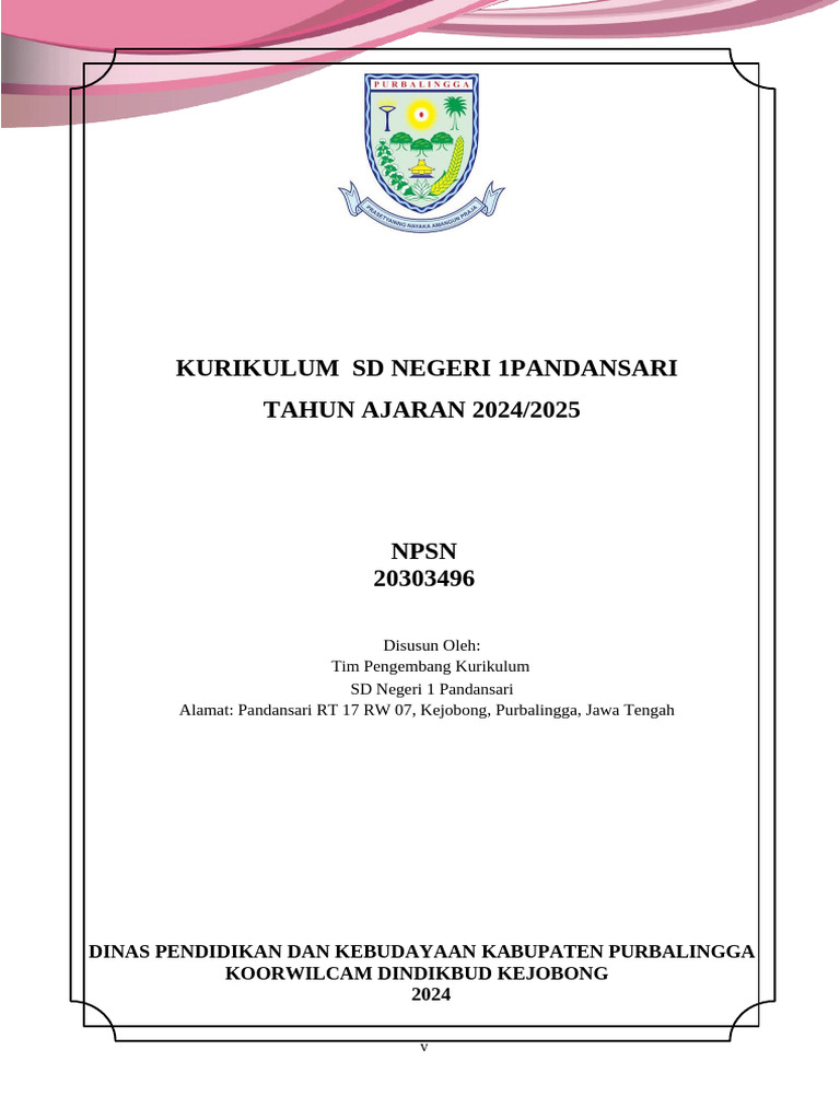 Cover KSP - SDN1PANDANSARI | PDF