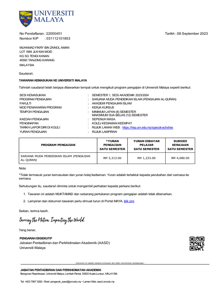 Offer Letter - BM 2 | PDF