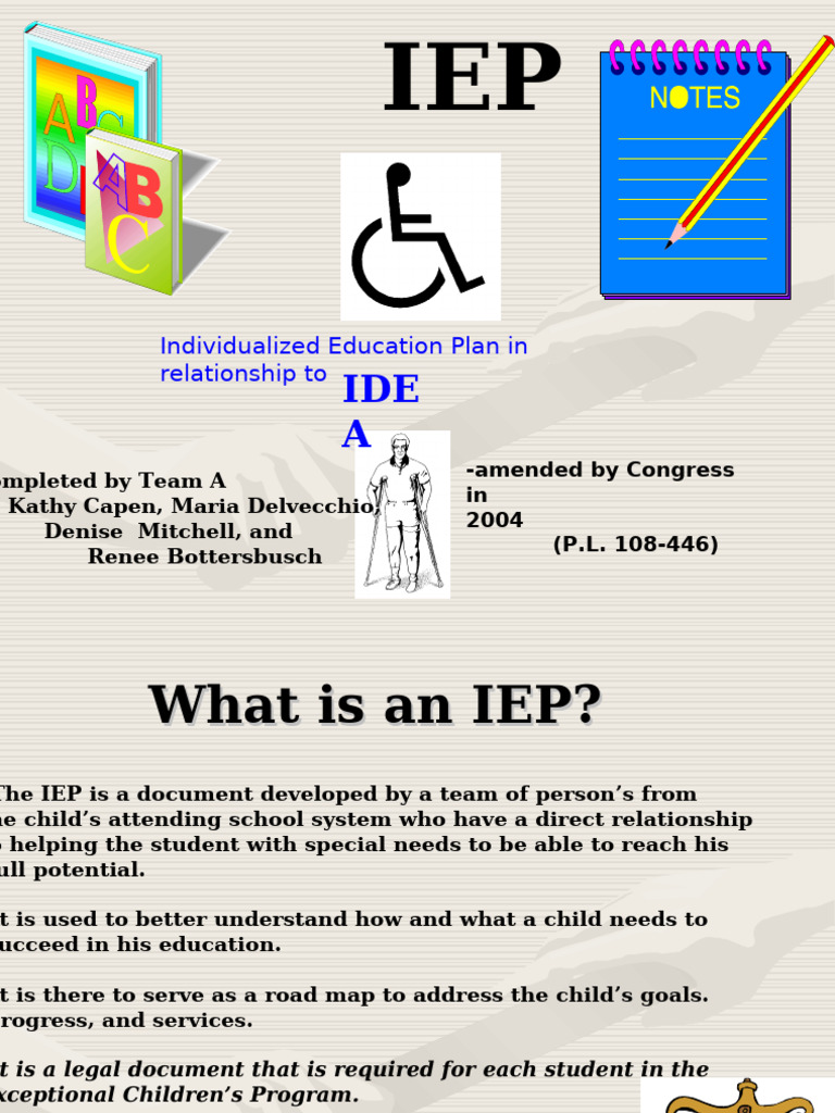 The IEP (Individualized Educational Plan) | PDF