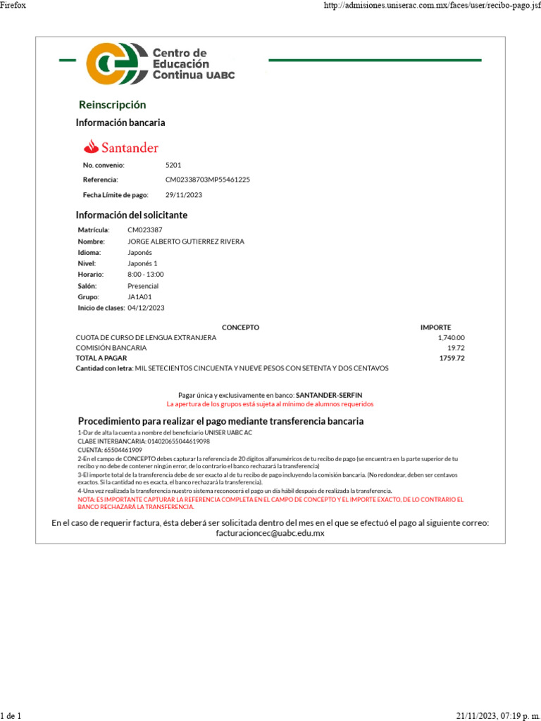 Recibo Japones | PDF