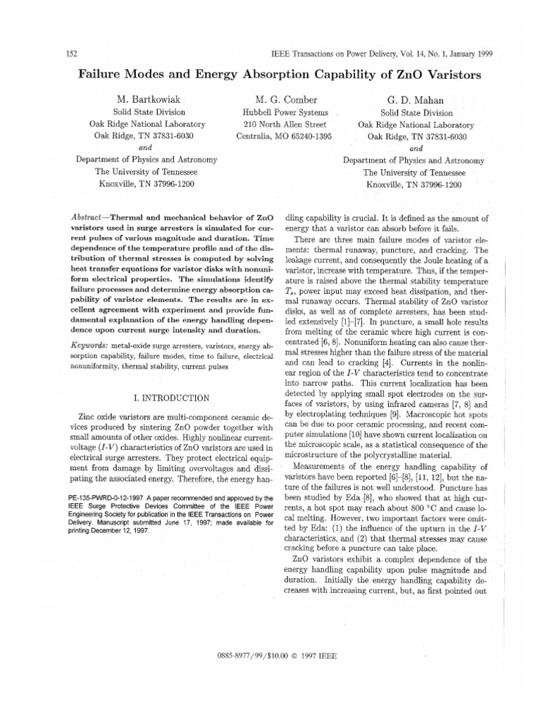 Bartkowiak - IEEE 1999 | PDF