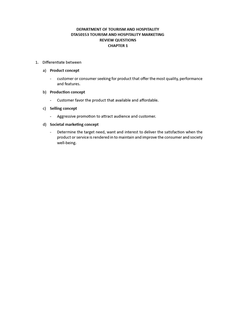 Exercise Chapter 1 | PDF