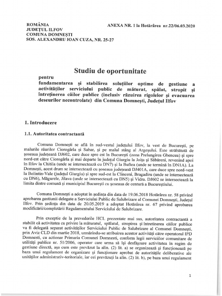 Studiu de Oportunitate | PDF