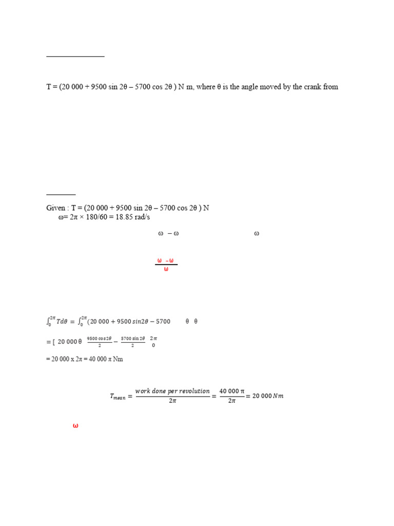 Turning Moments Critical Equations | PDF | Torque | Applied And ...