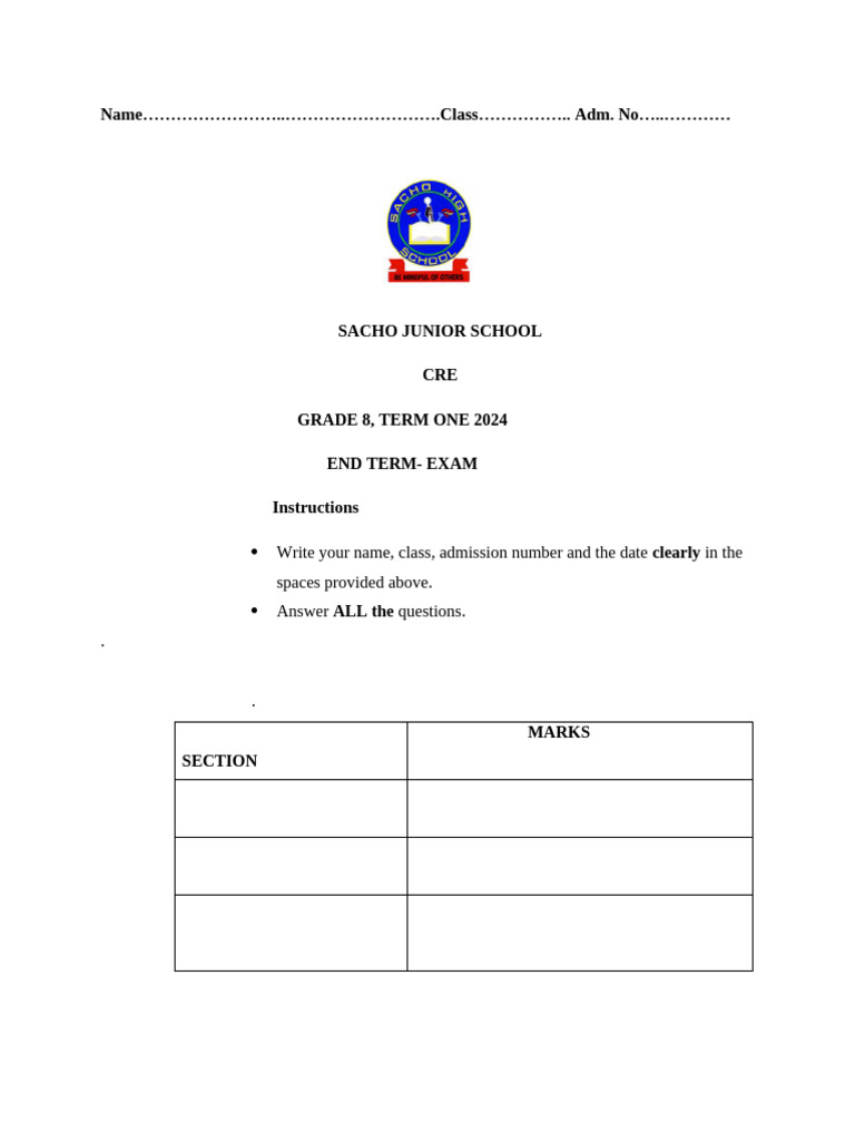 Grade 8 JSS | PDF