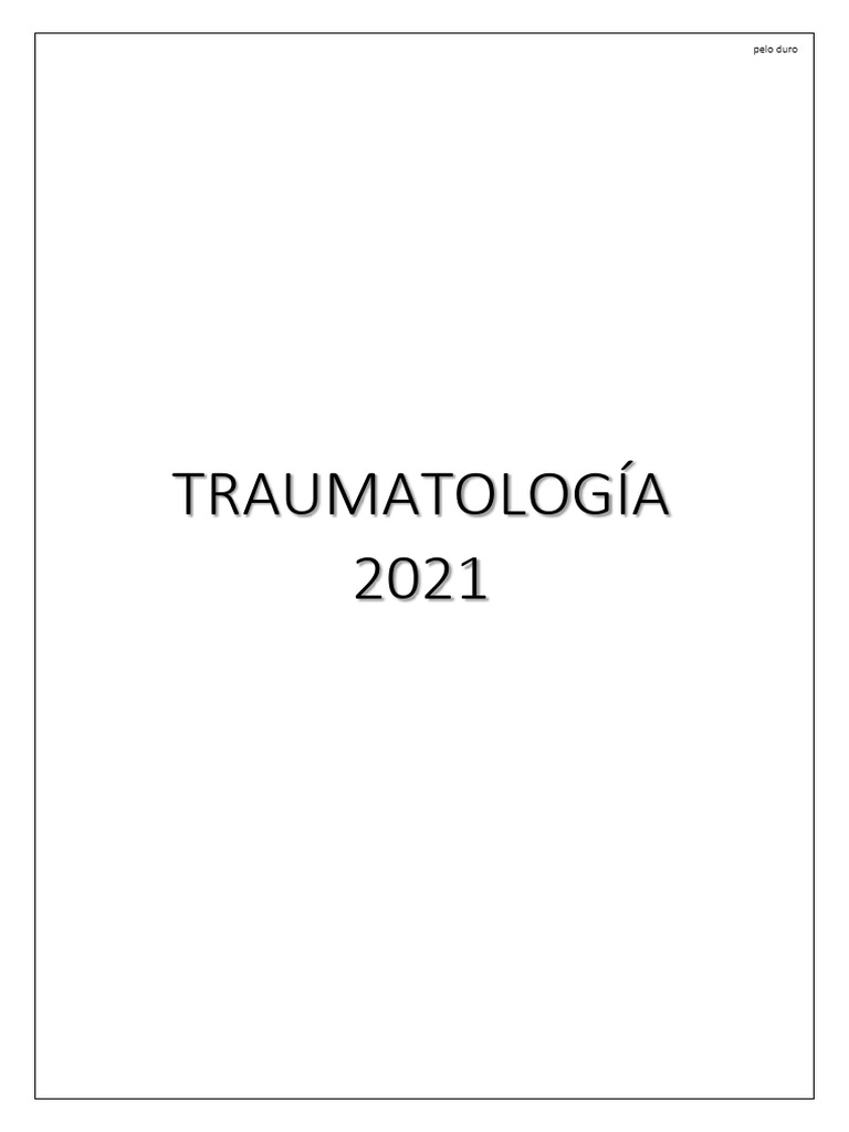 Traumato 2021 | PDF