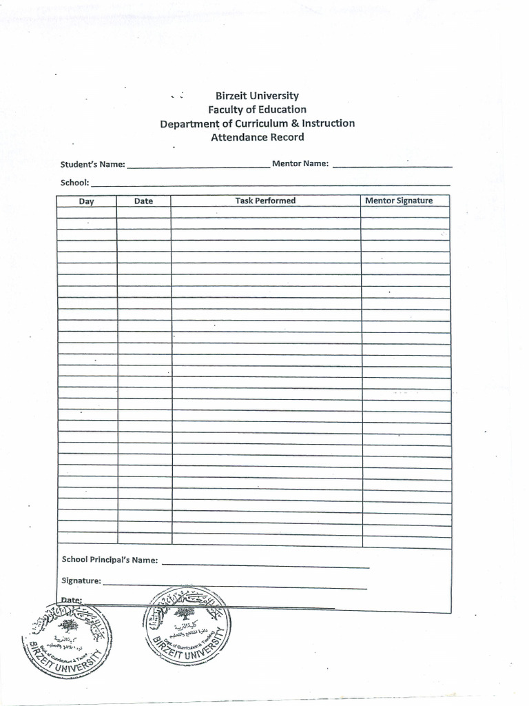Attendance Record | PDF
