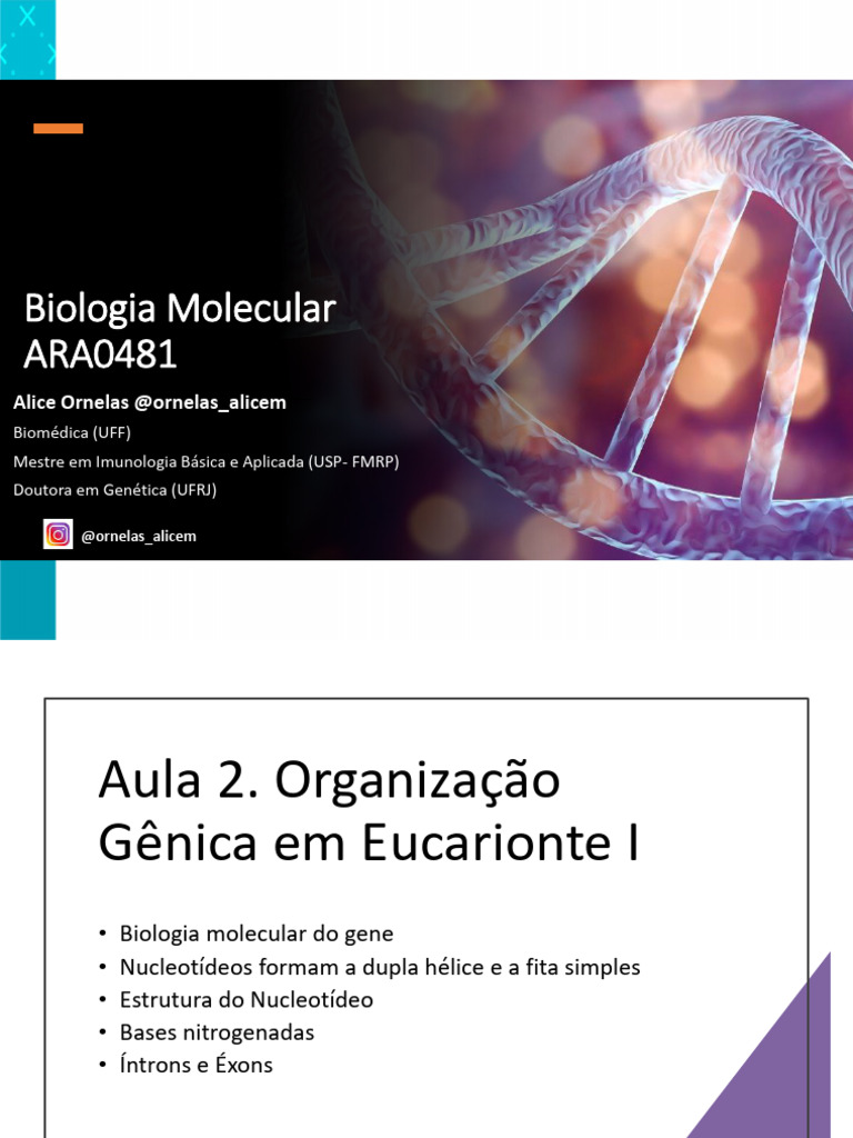 Aula 1-3. Biomol | PDF