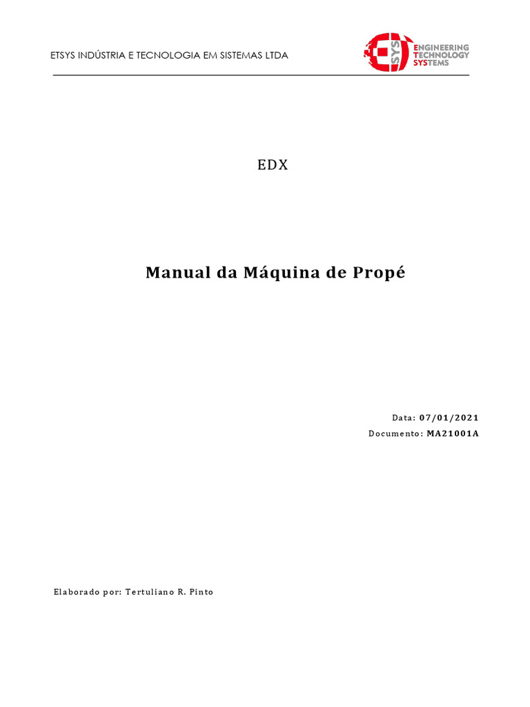 Manual de Operação PROPE | PDF