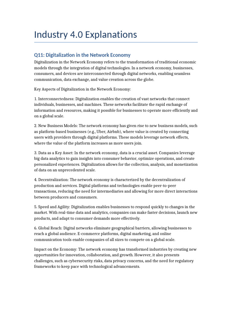 Industry 4.0 Explanations | PDF