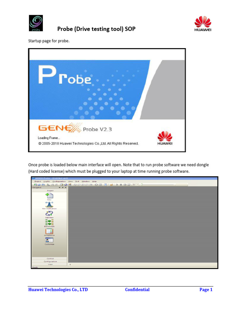 Probe (Drive Testing Tool) SOP | PDF