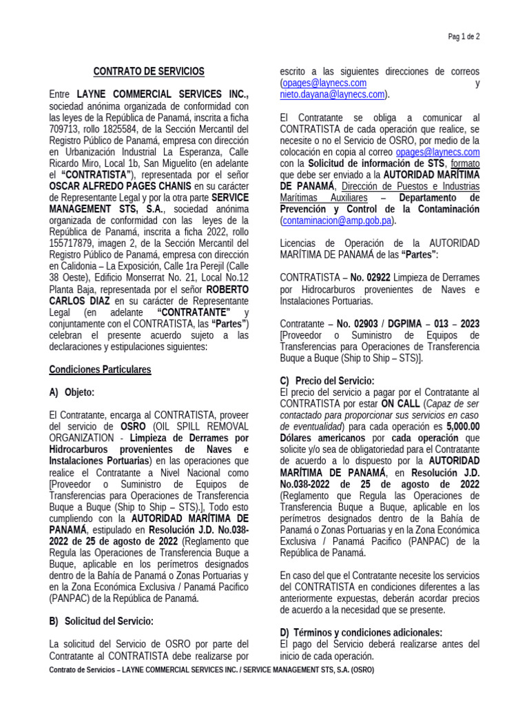CONTRATO - LCSI y SMSTS - OSRO para Operaciones de STS (I) 2023.05.24 ...