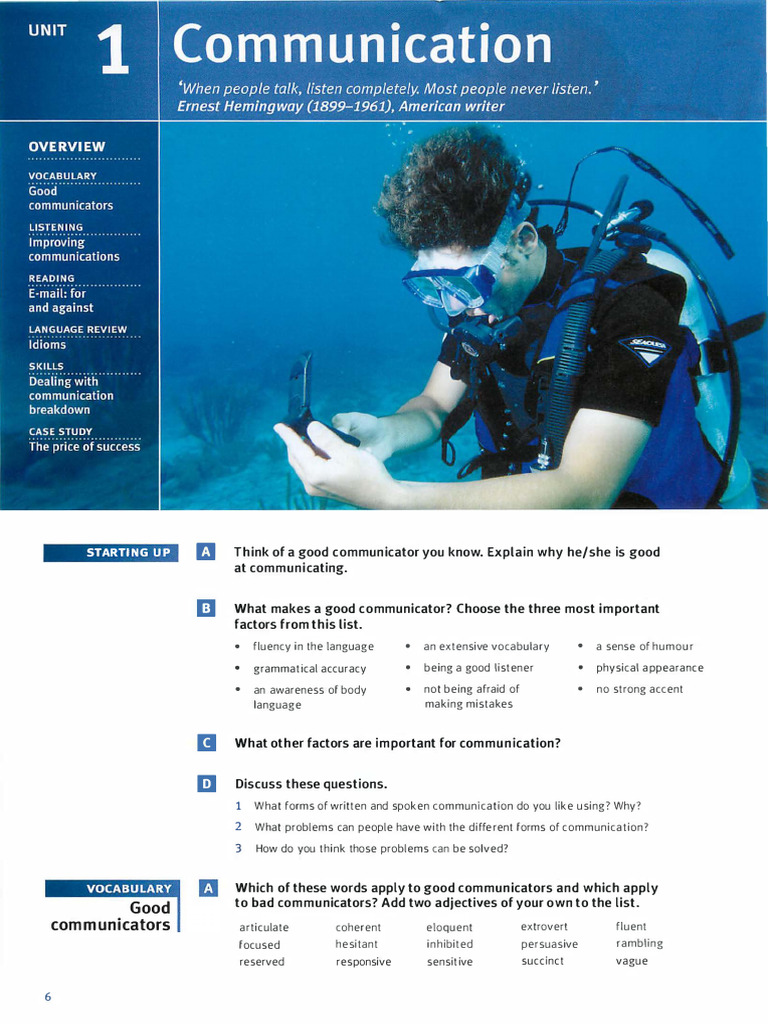 Unit 1. Communication | PDF